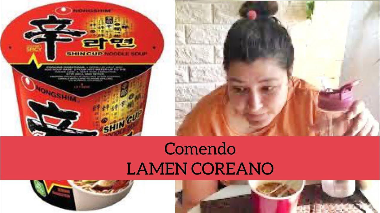 Provei LAMEN ( miojo ) COREANO APIMENTADO! Provando comida coreana ...