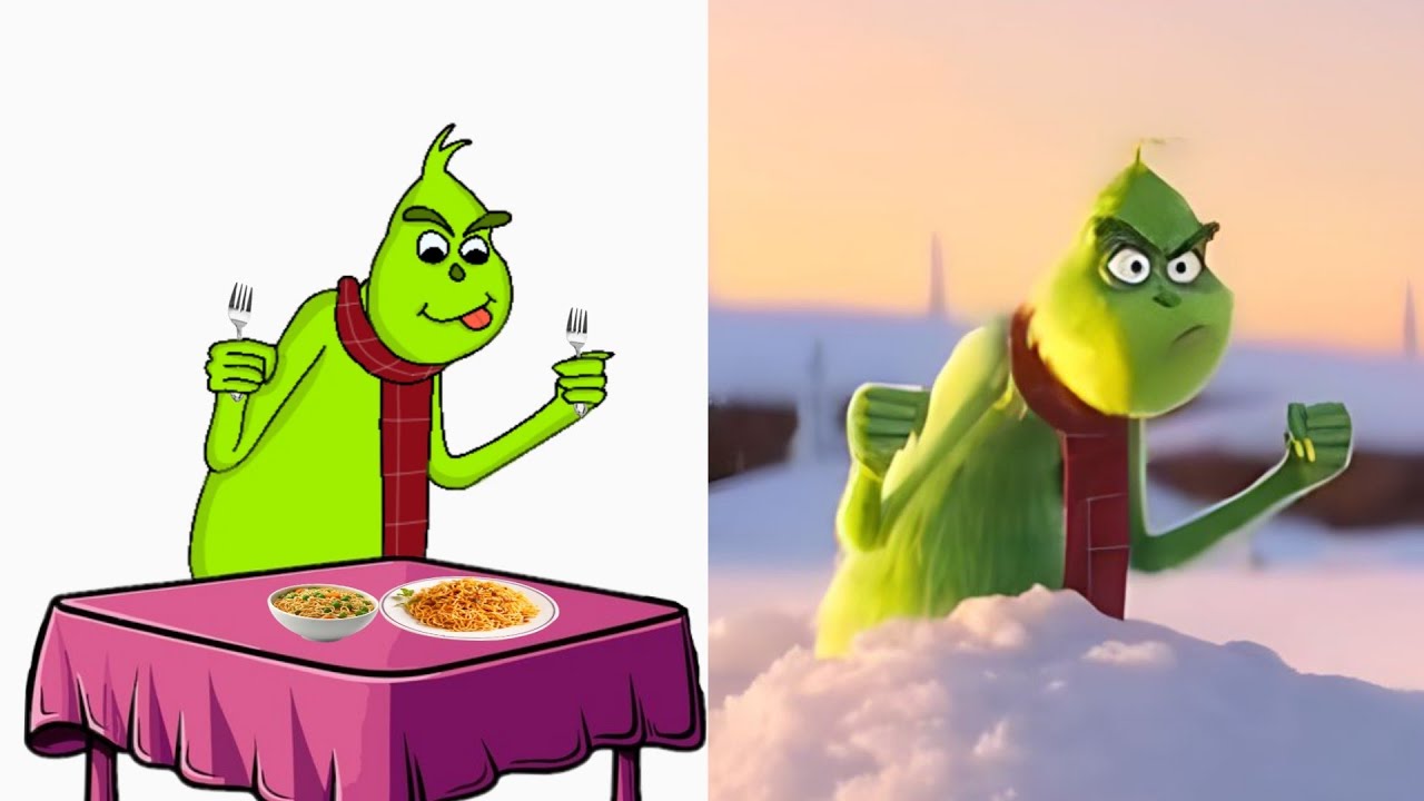 The Grinch Movie Clips Funny Drawing Meme | Drawing 4 Meme - YouTube