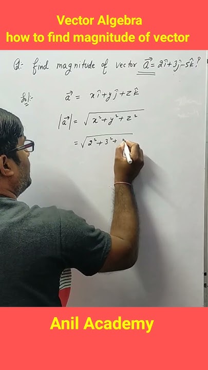 Vector Algebra|how to find magnitude of a vector #maths #mathtrick ...