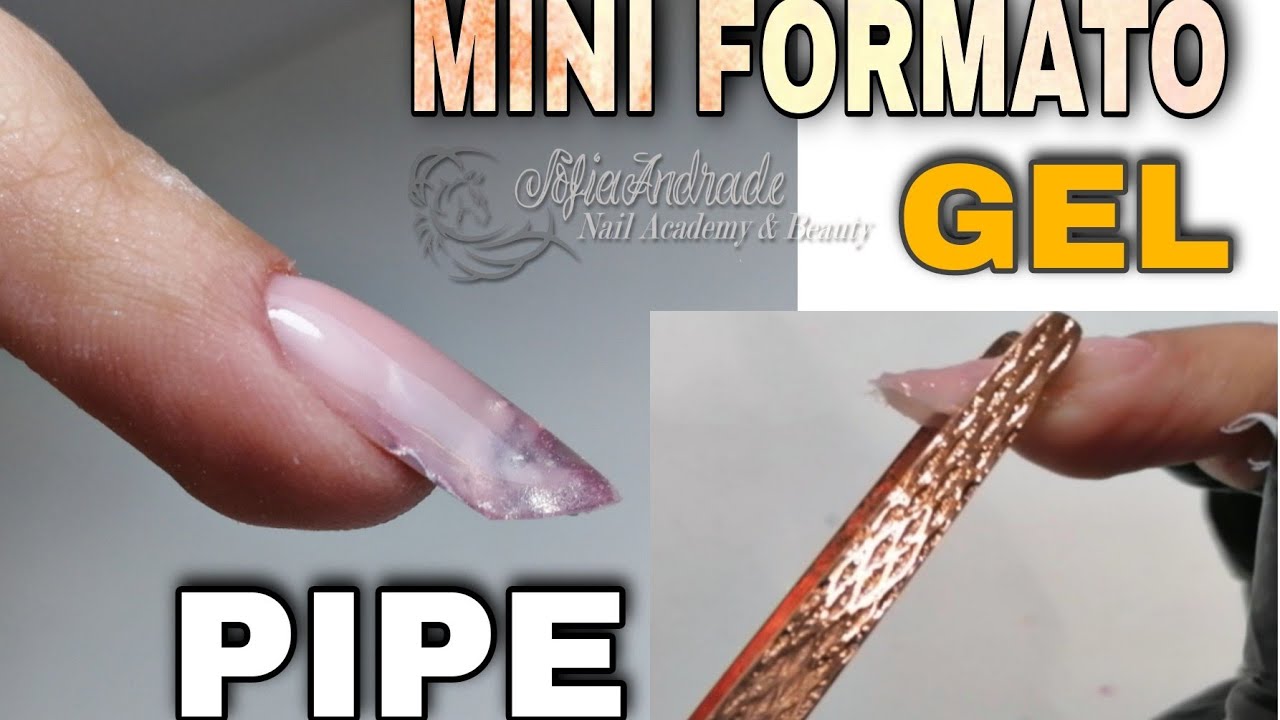 Formato mini Pipe gel. Mini gel shape pipe with nail forms not tips ...