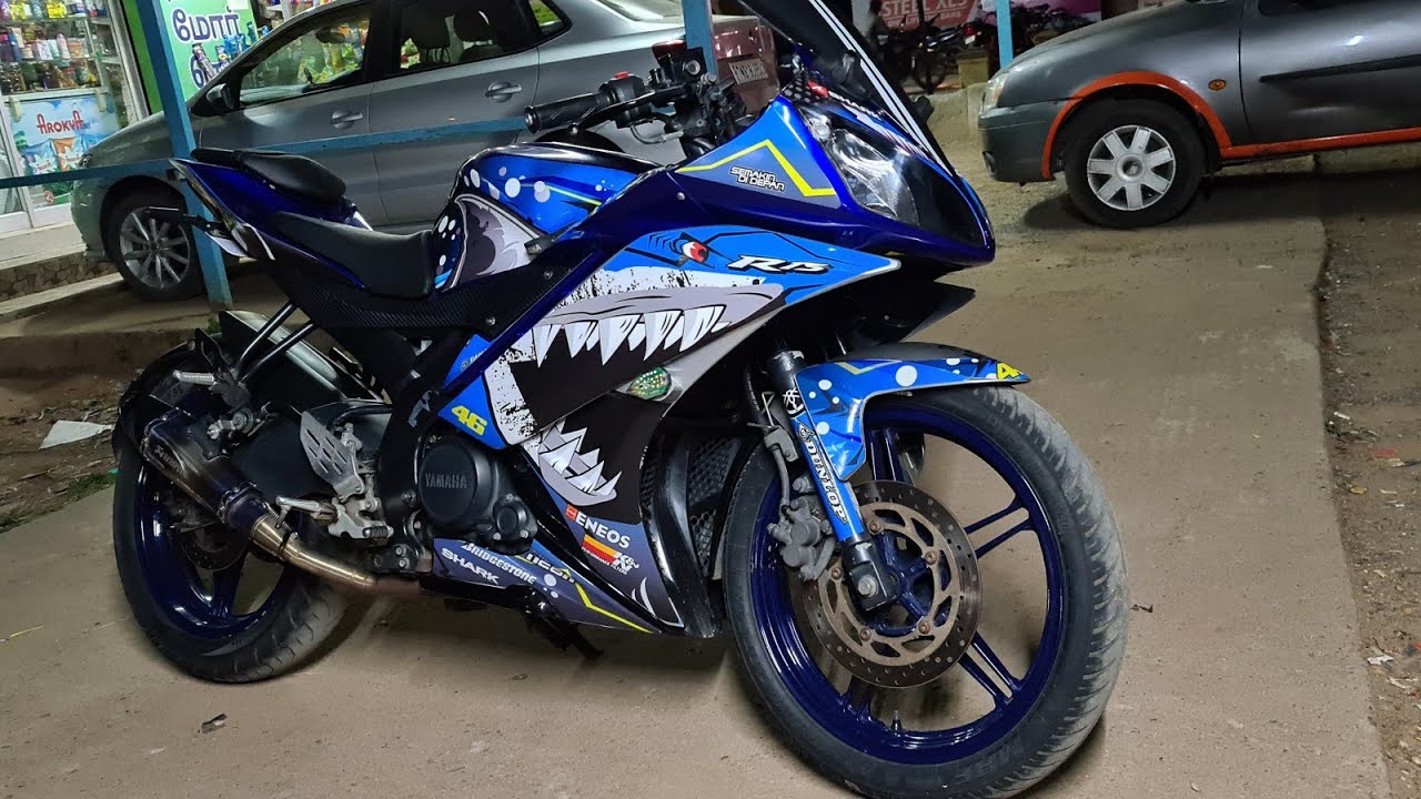 yamaha r15 v2 shark edition decals stickers - YouTube