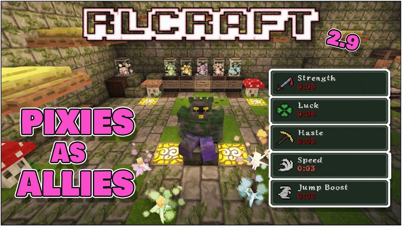 Taming Pixies | 5 Different Ally Buffs | RLCraft 2.9.3 - YouTube