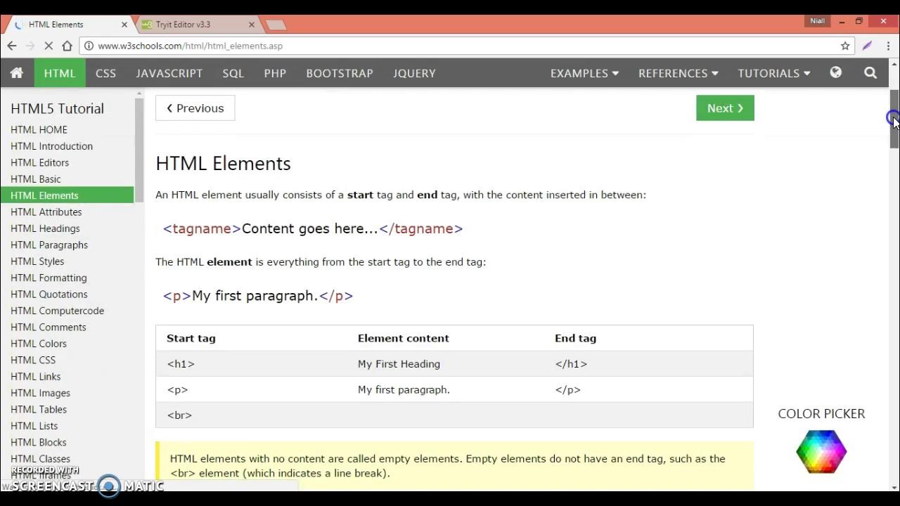 Basic W3Schools tutorial - YouTube