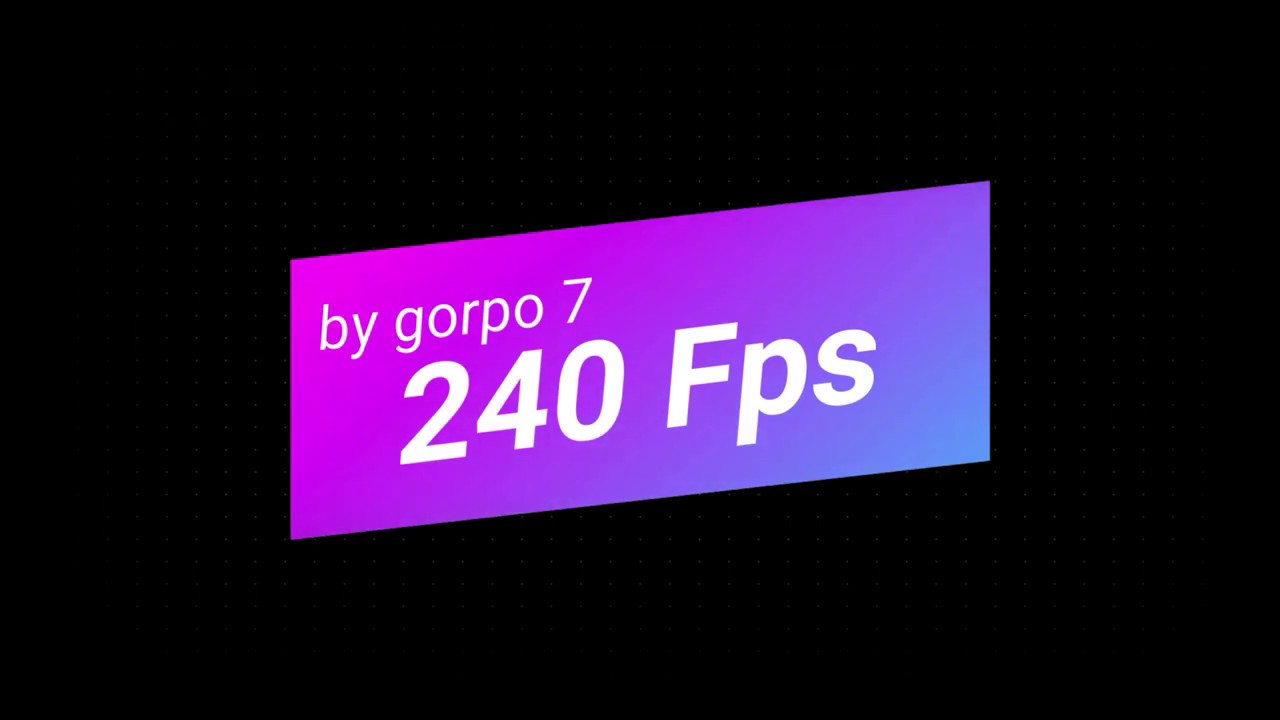 240 FPS gopro7 - YouTube