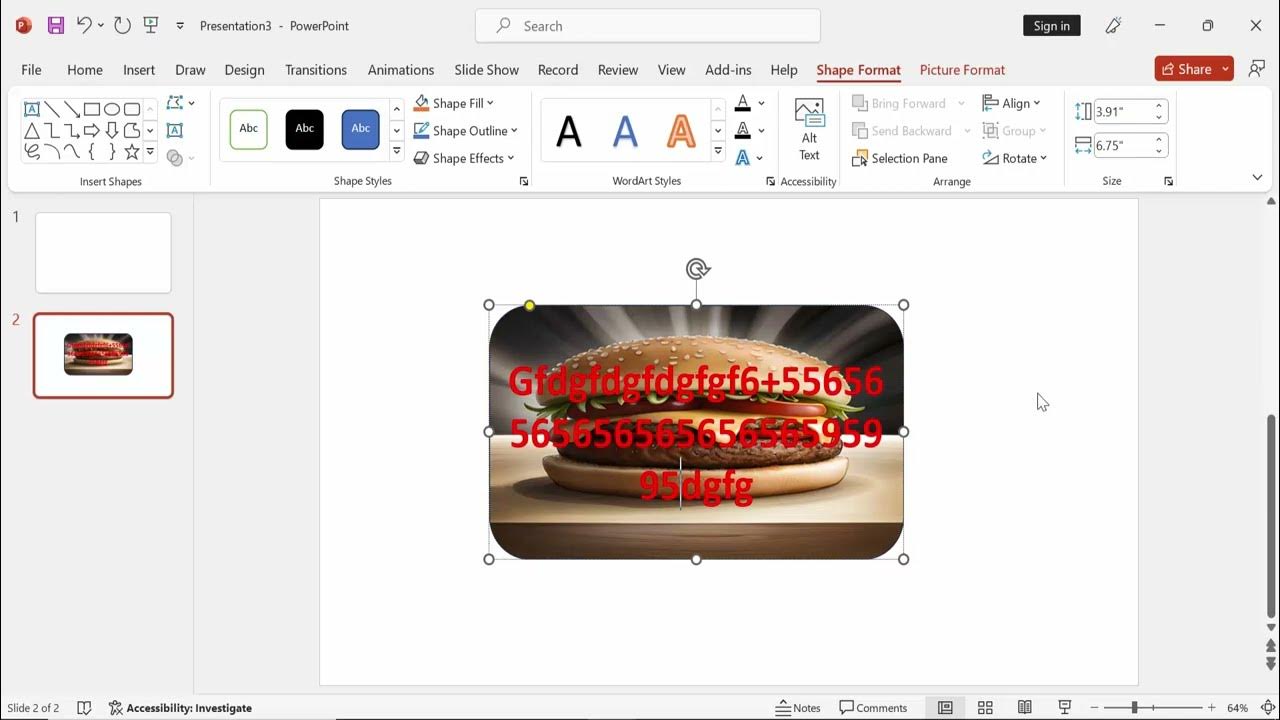 How to write on a picture in word without text box - YouTube
