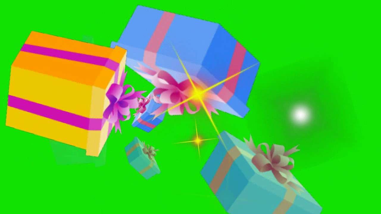 ROTATING GIFT BOXES GREEN SCREEN - YouTube