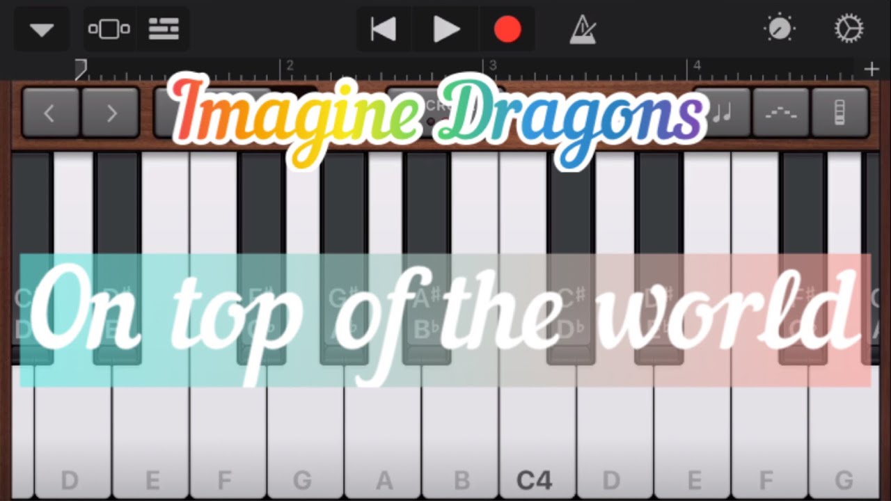 Imagine Dragons - On Top Of The World - Cover GarageBand - YouTube