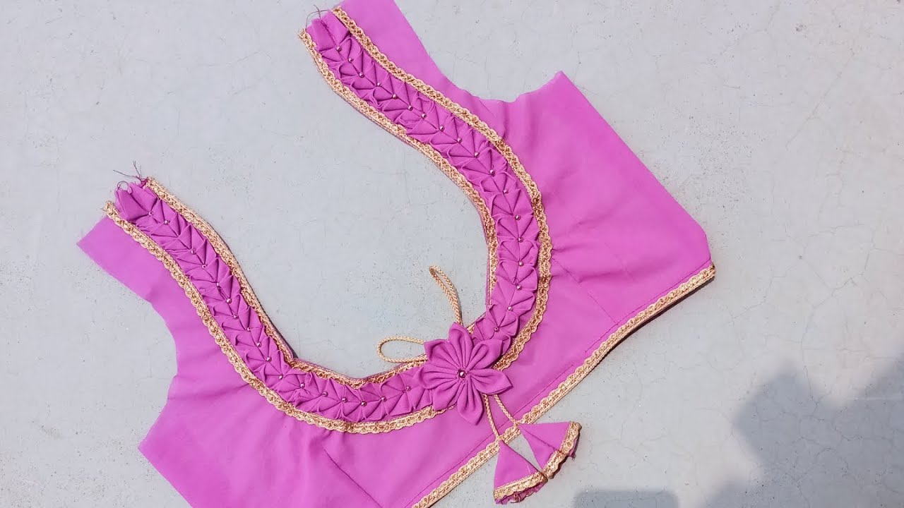 Back nack blouse design। simple method by blouse design। - YouTube