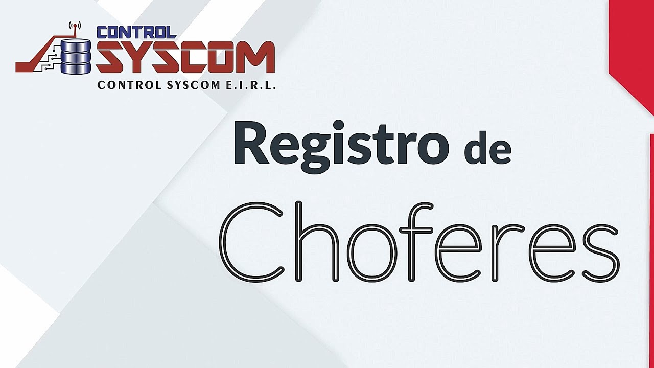 Registro de CHOFERES en el Sistema ERP CSYSCOM - YouTube