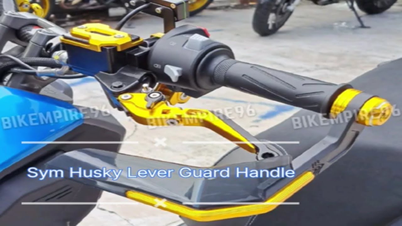 SYM Husky ADV150 Lever Guard handle - A Must Have! - YouTube