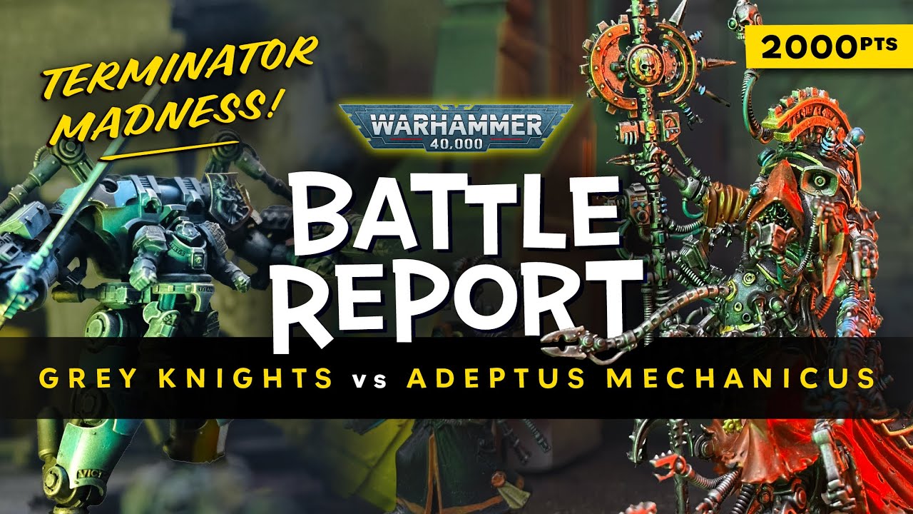 Adeptus Mechanicus vs Grey Knights - Warhammer 40k Battle Report ...