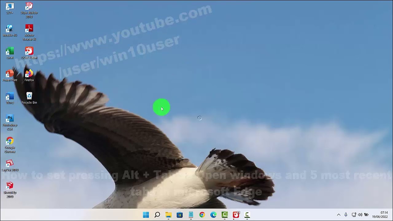 Windows 11 : How to set pressing Alt + Tab as Open windows and 5 most ...