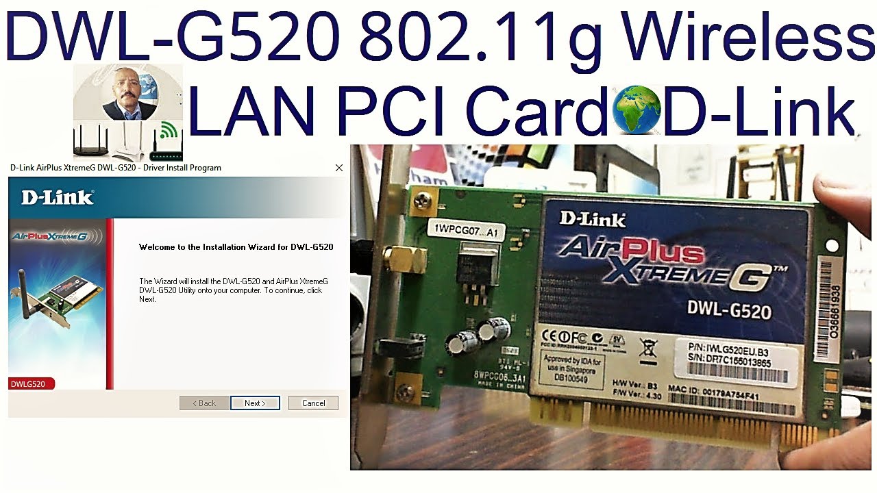 الاعدادات بالتفصيل كارت Wi🌎Fi للكمبيوتر🌏 D-Link Air Plus DWL-G520 - YouTube