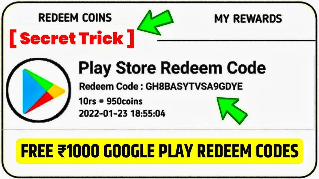 😱OMG: Daily ₹1000 Free Redeem Code || Today New Free Google Redeem Code ...
