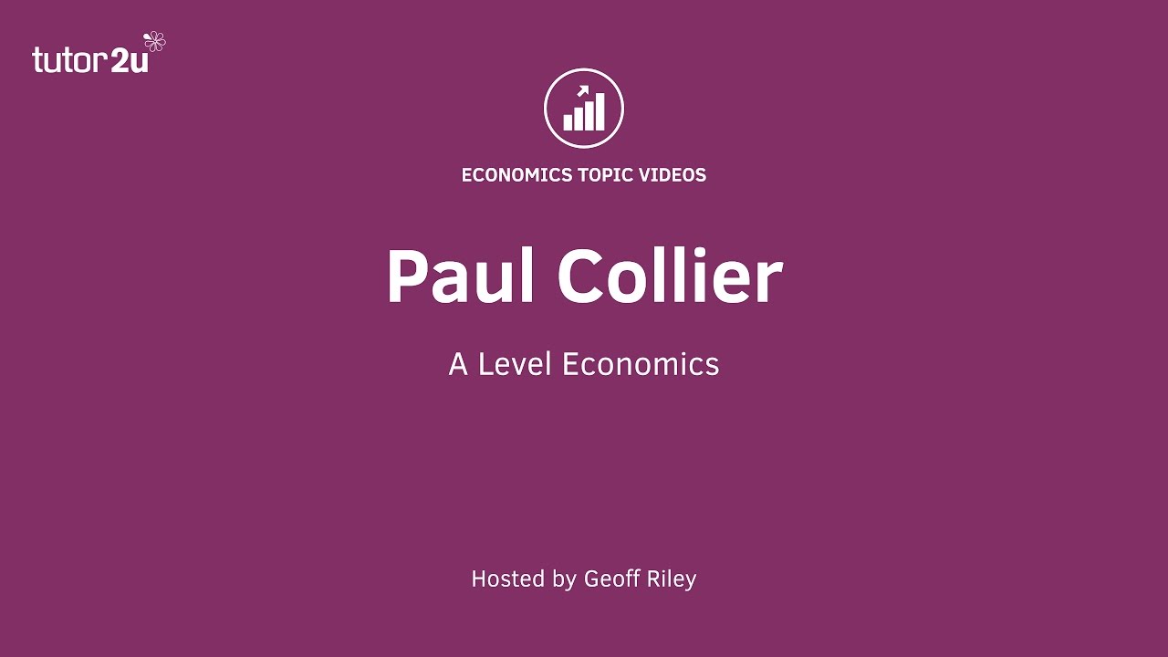 Economist Profile: Paul Collier - YouTube