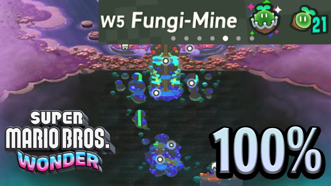 Super Mario Bros. Wonder - Fungi-MIne 100 % - YouTube
