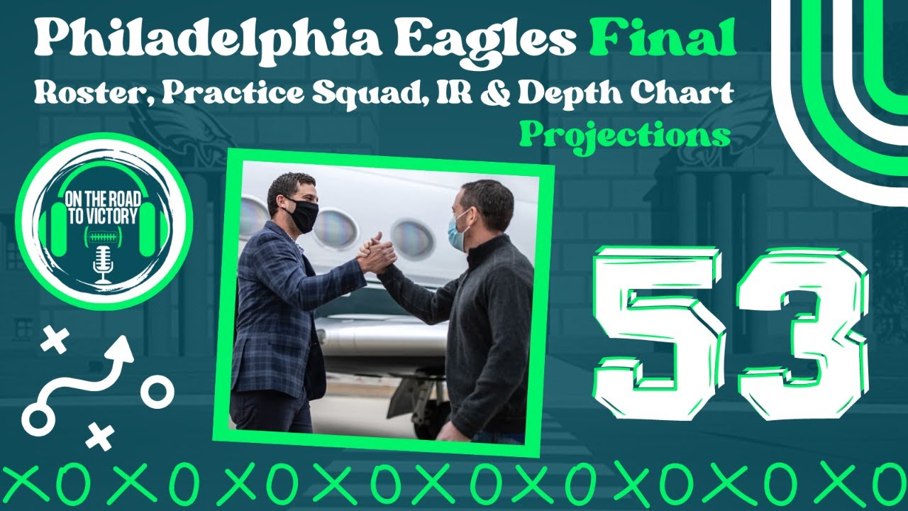 Philadelphia Eagles Final 53-Man Roster, Practice Squad, IR & Depth Chart Projections - YouTube
