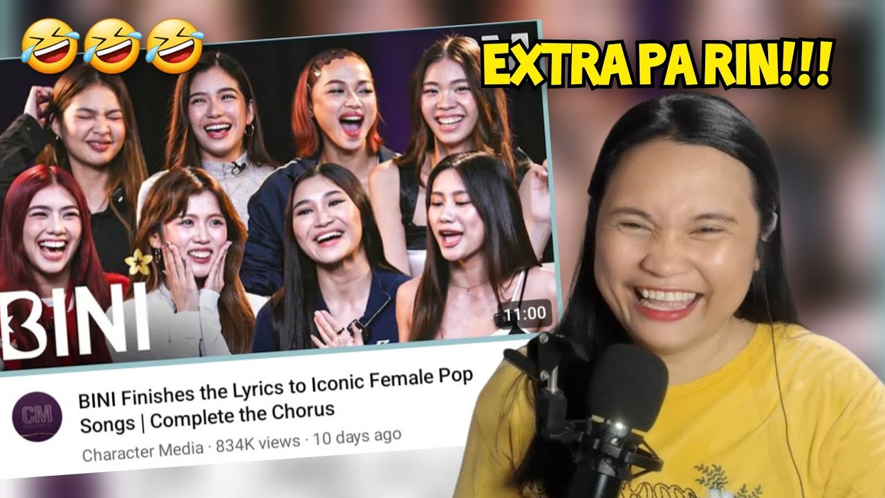 BINI Reaction // BINI Finishes the Lyrics to Iconic Female Pop Songs ...