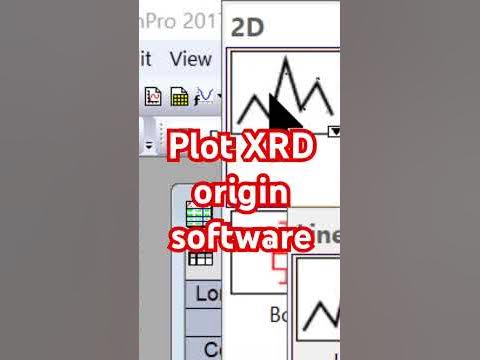 How to plot XRD data using origin software - YouTube