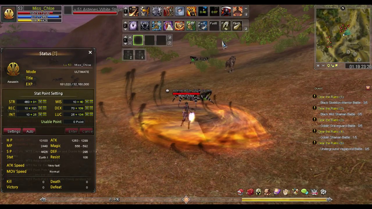 [Shaiya] Assassin lvl53 Goddess Python leveling at Ranharr - YouTube