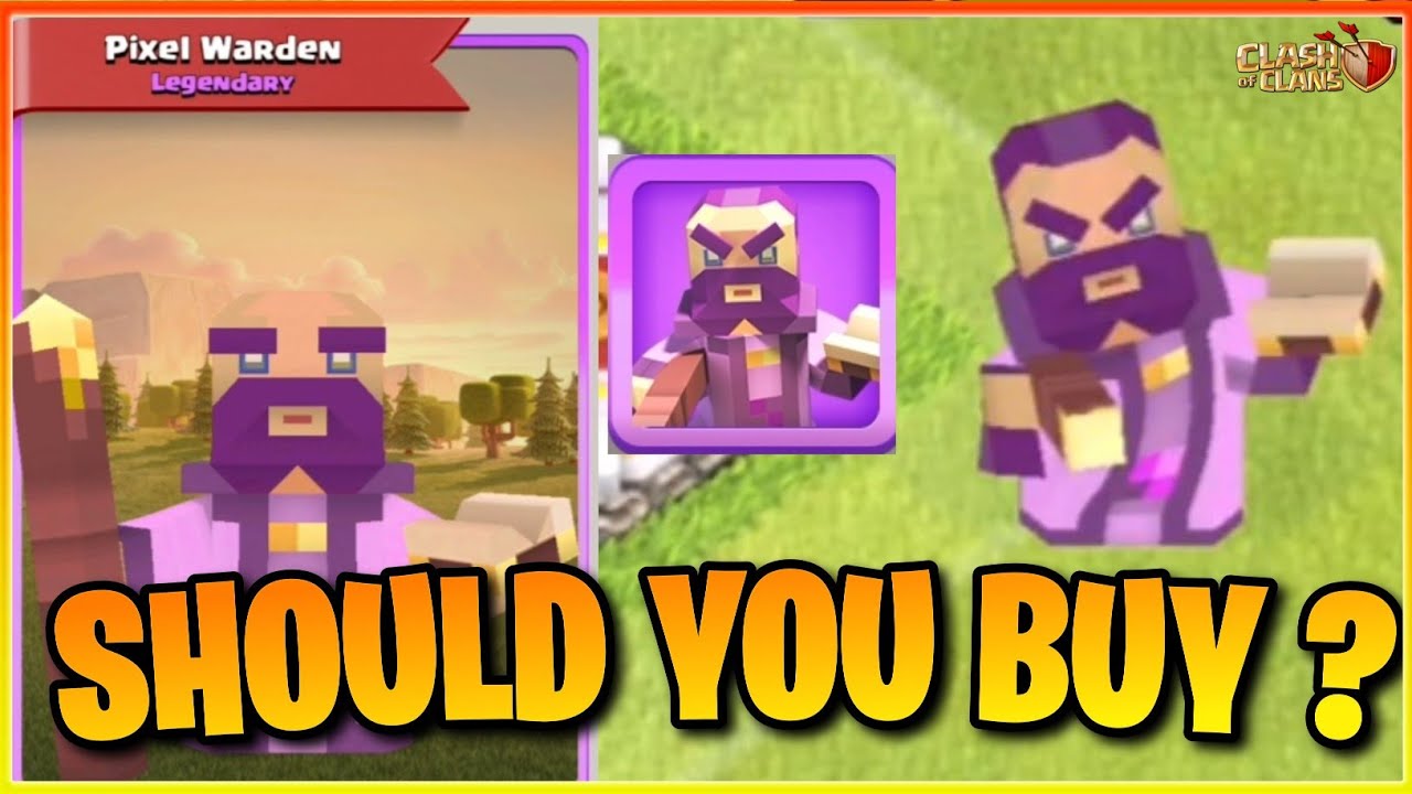 Should You Buy The New Pixel Warden Skin Or Not ? | Clash Of Clans New ...