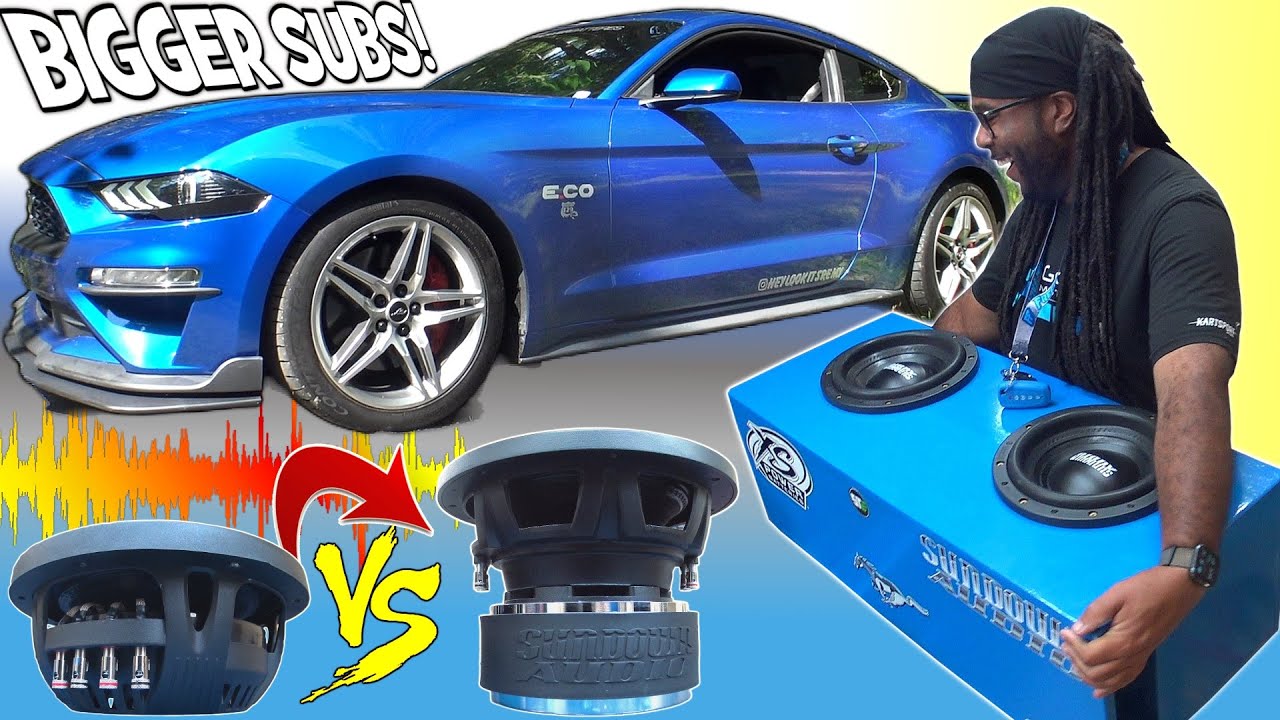 Upgrading to BIGGER Subwoofers w/ Remy's MUSTANG Sound System! 10 ...
