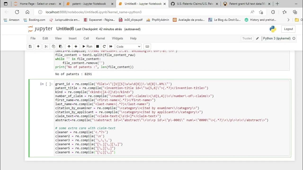 Lendo Revista Semanal do USPTO (Python) - YouTube