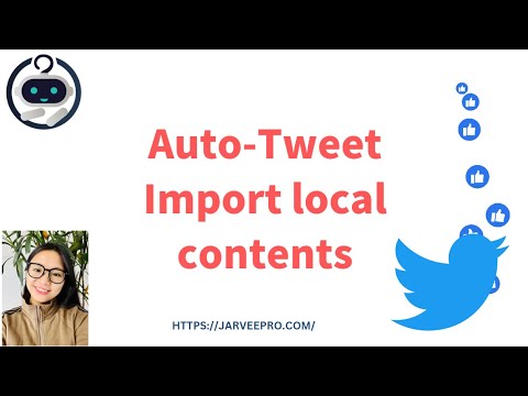 Twitter Post || Auto Tweet With Local Contents ( Texts & Links) - YouTube