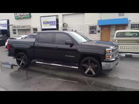 877-544-8473 24 Inch DUB Baller S116 Black 2014 Chevy Silverado Review ...