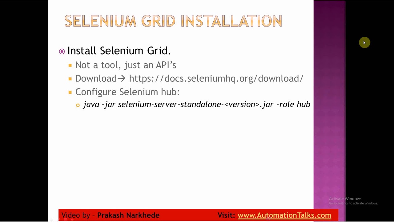 CICD for Automation Testers - 14.2. Install Selenium Grid - YouTube