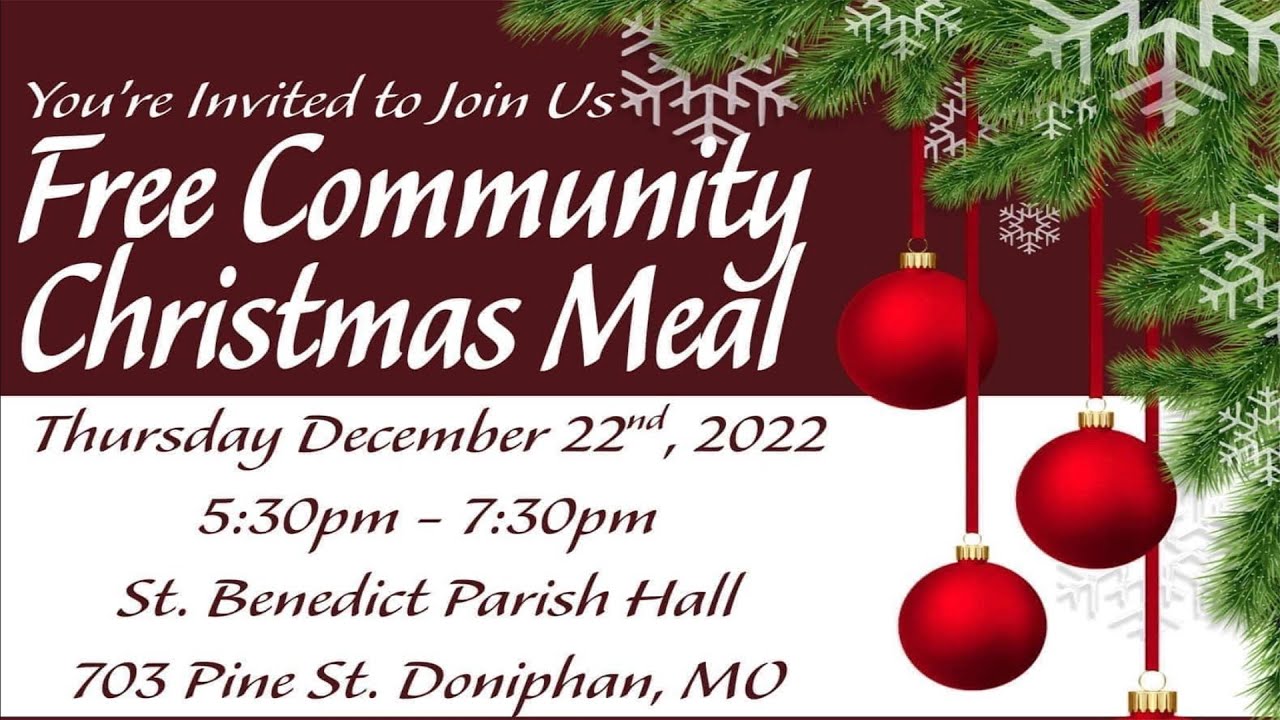 Community Christmas Dinner Youtube