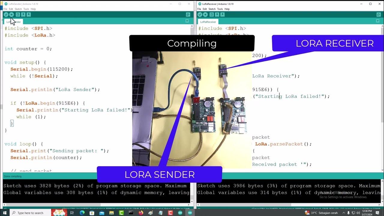 ARDUINO MIGHTYCORE 1284P PlugNPlay Tutorial #4.3 : INSTALLING SPI LORA RFM95 SX1272 LIBRARY ...