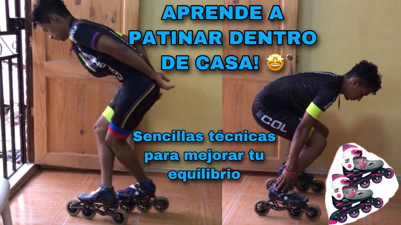 Aprende a patinar desde casa!😱[ EJERCICIOS FÁCILES DE PATINAJE EN LÍNEA ...