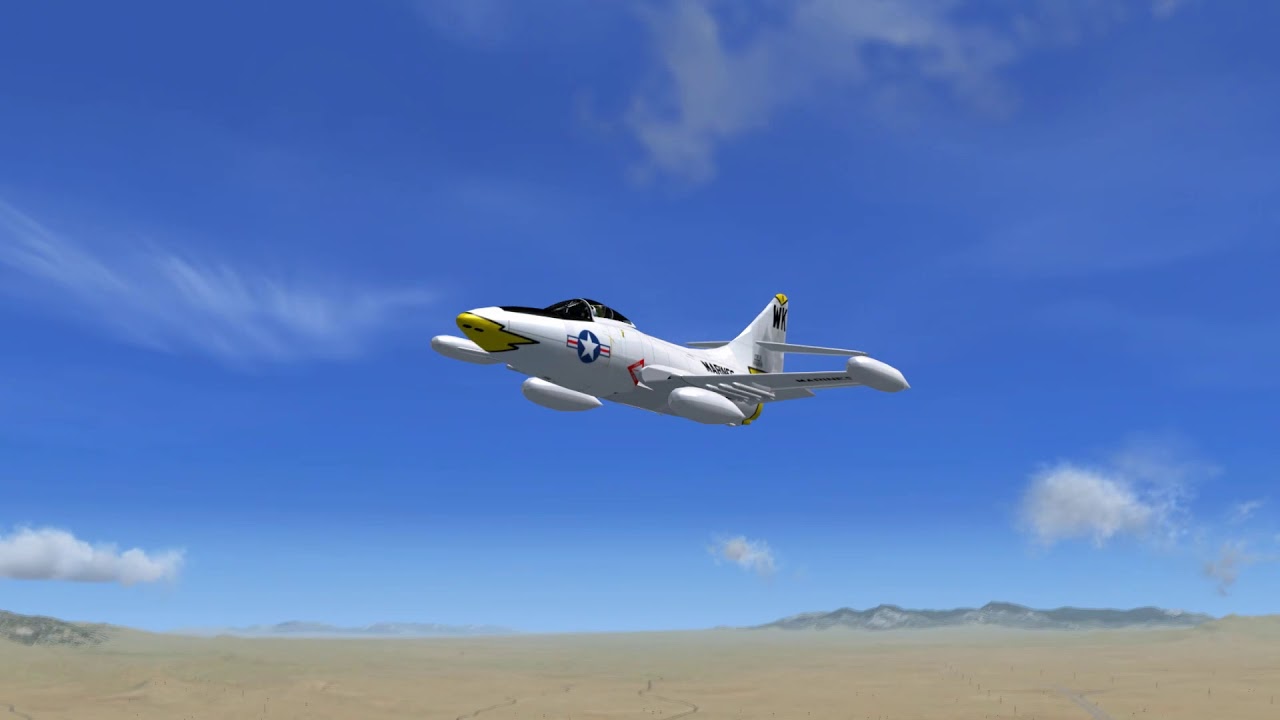 Landing the Grumman F9F at Davis-Monthan Air Force Base Aircraft ...