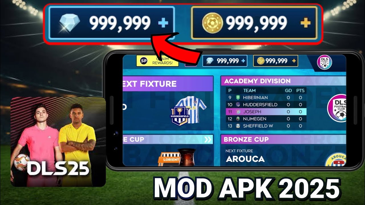 DLS 25 MOD APK 2025 - Unlimited Coins & Gems for iOS/Android - YouTube