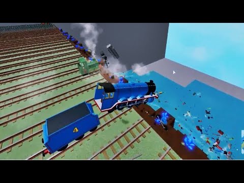 THOMAS AND FRIENDS Crashes Surprises Drive 10 Thomas the Train Engines ...