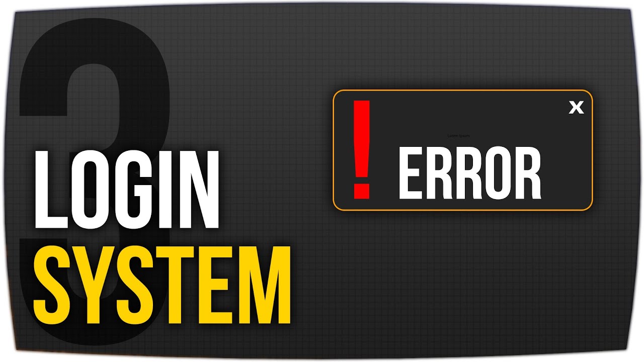 Login System - Part 3: Login Error Message Box erstellen (GI, UMG) Unreal Engine 5 Tutorial #UE5 ...