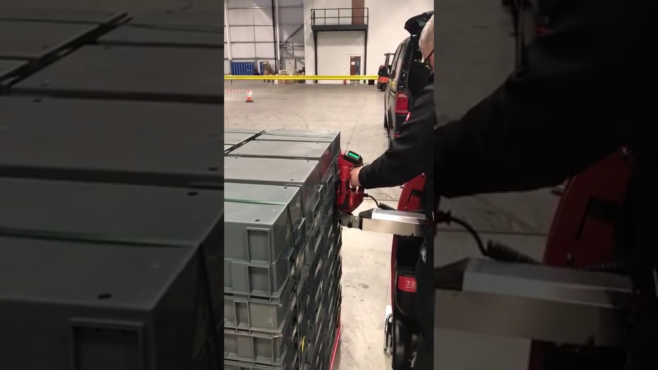 54 seconds. To strap a pallet twice with ErgoPack mobile pallet ...