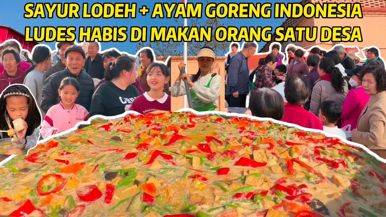 MASAK BESAR SAYUR LODEH PLUS AYAM GORENG KHAS INDONESIA, SEMUANYA SUKA ...
