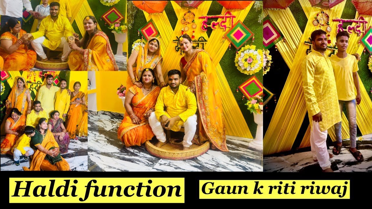 Vlog#33/ haldi function / haldi function vlog - YouTube