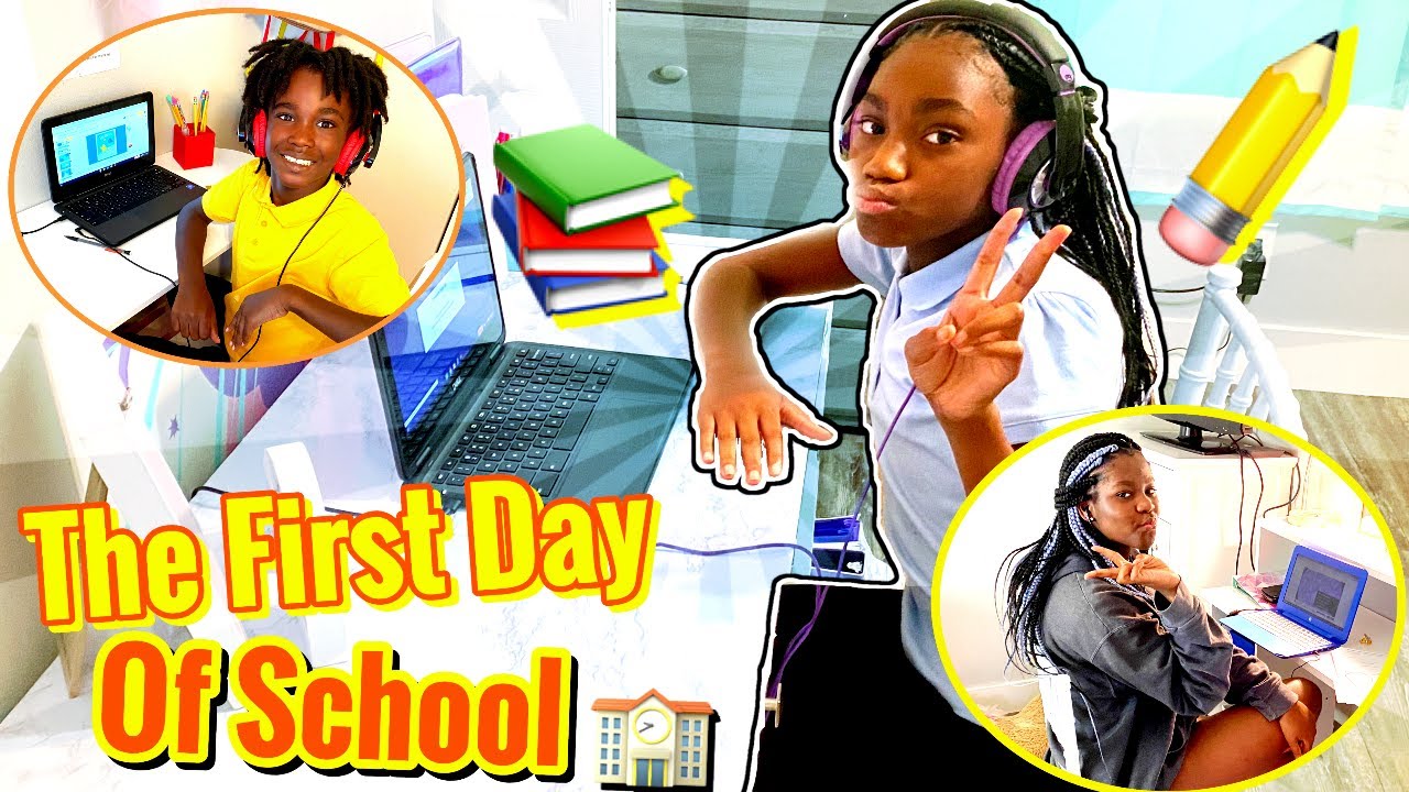 How To Survive The First Day Of School *Virtual Learning* - YouTube