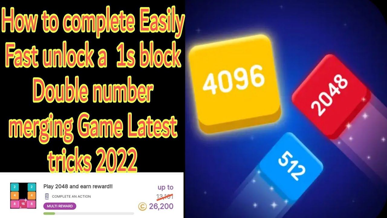 How to complete Easily Fast unlock a 1s block Double number merging ...