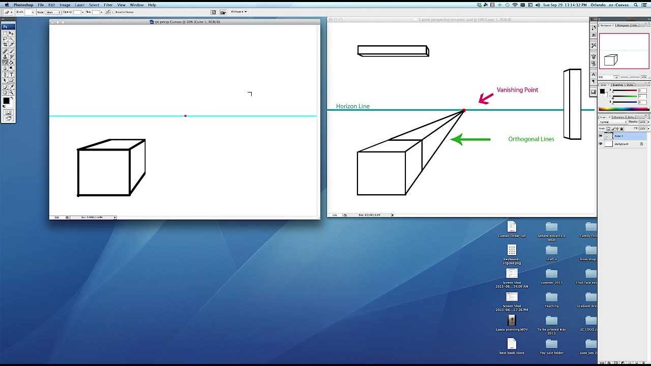 One point Cubes using Photoshop application - YouTube
