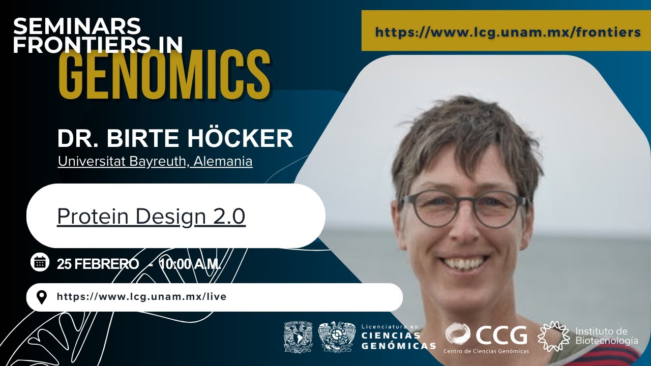 Frontiers in Genomics - Birte Hocker - 25 febrero 2025 10am - YouTube