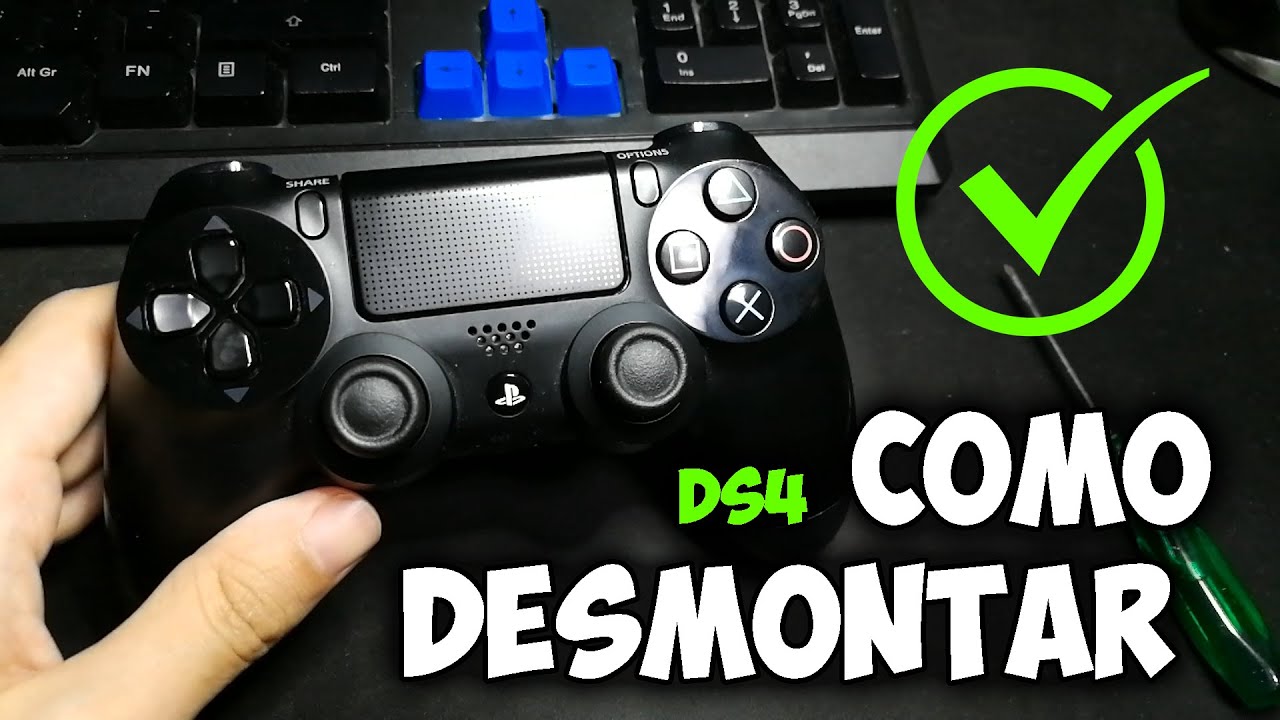 COMO DESMONTAR COMANDO DA PS4 (DUALSHOCK 4) - YouTube