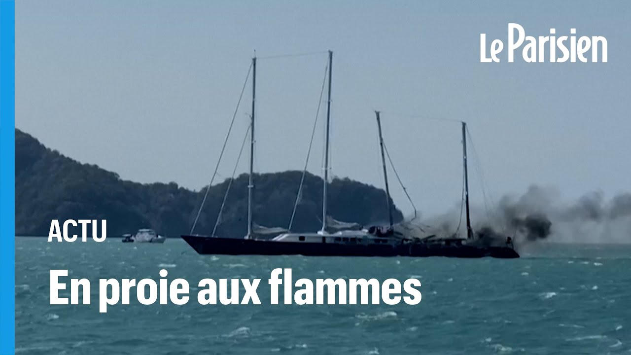 Malaisie : Le Phocéa, ancien yatch de Bernard Tapie, en proie aux ...