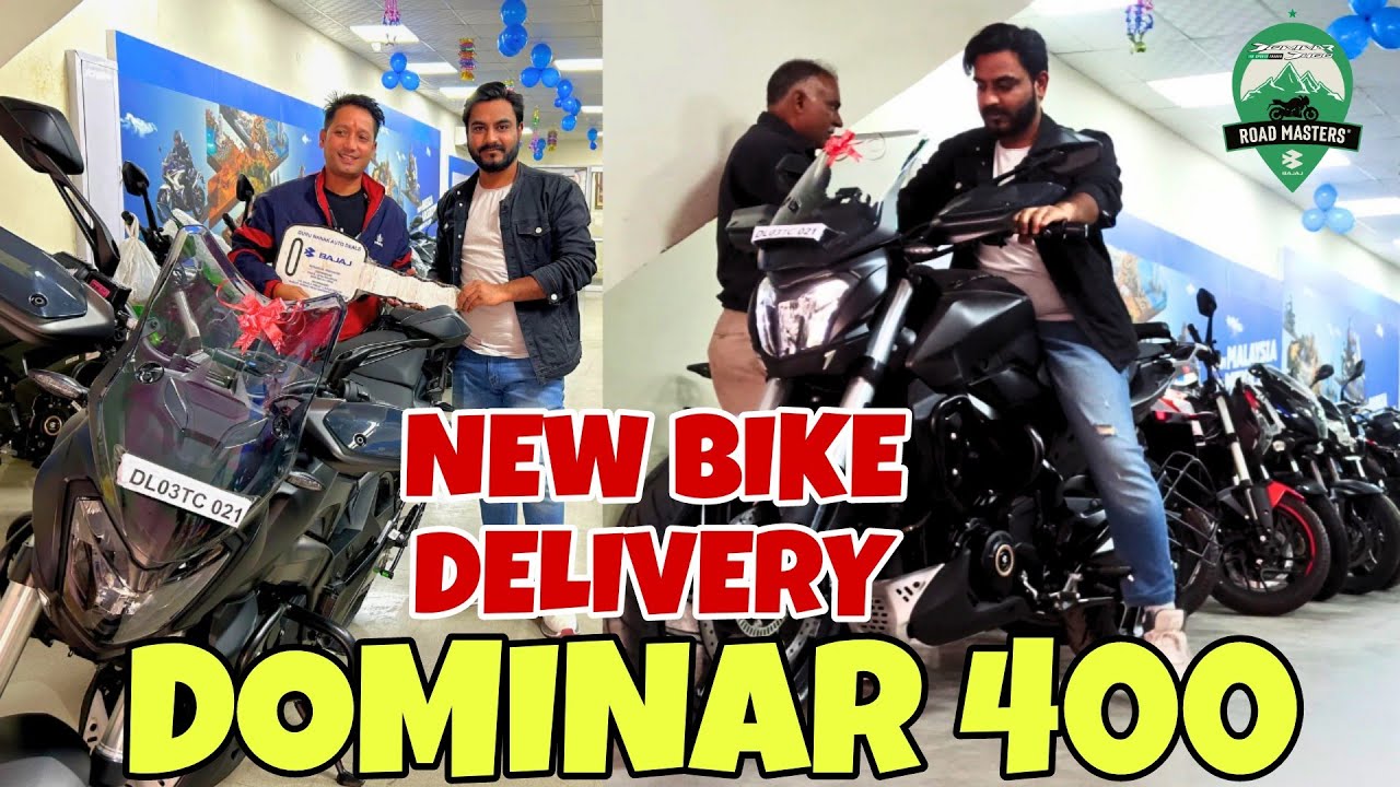 DOMINAR 400 2023 || Taking Delivery of My New Bike || #dominar400 #d400 ...