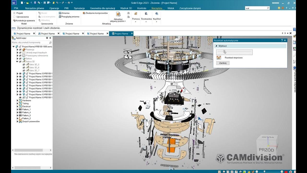 Solid Edge 2023 - Funkcja Explode - YouTube
