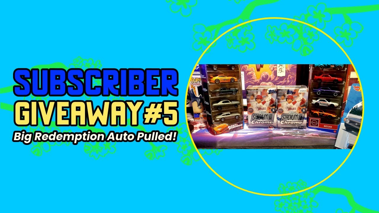 Subscriber Giveaway 5! Big Redemption Auto Pulled! - YouTube