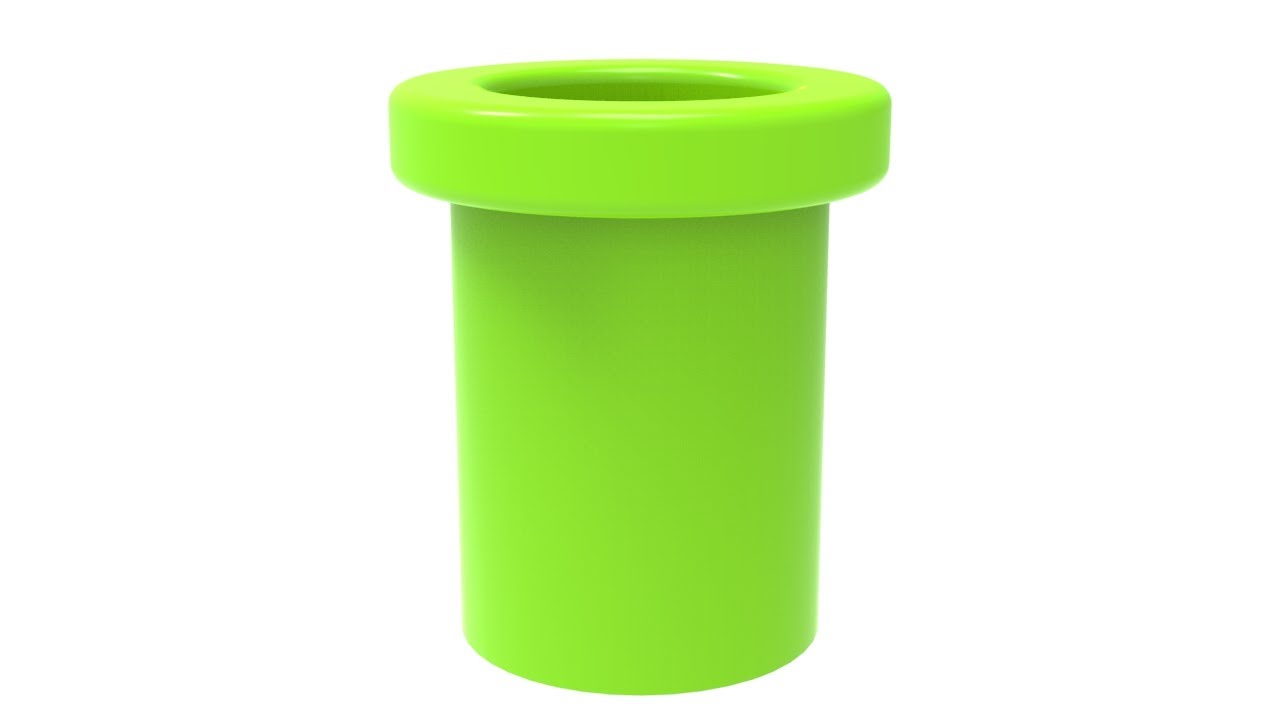 SOLIDWORKS TUTORIAL #5 TUBO MARIO BROS - YouTube